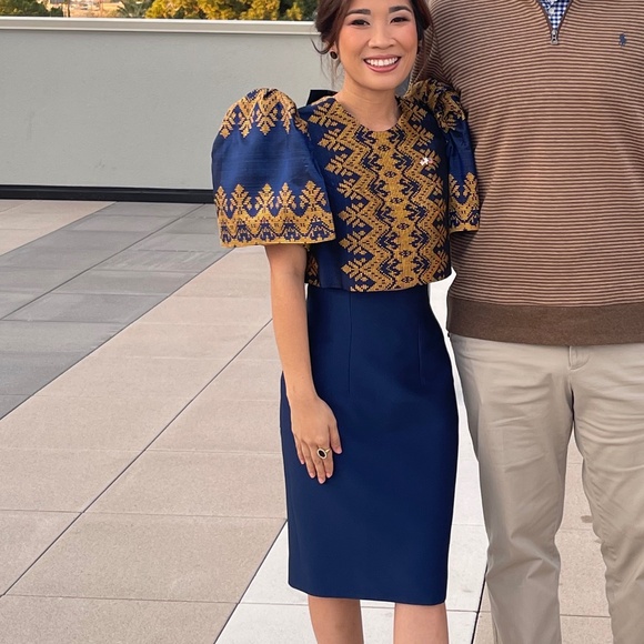Jearson Demavivas | Dresses | Handwoven Filipiniana Terno Blouse And ...
